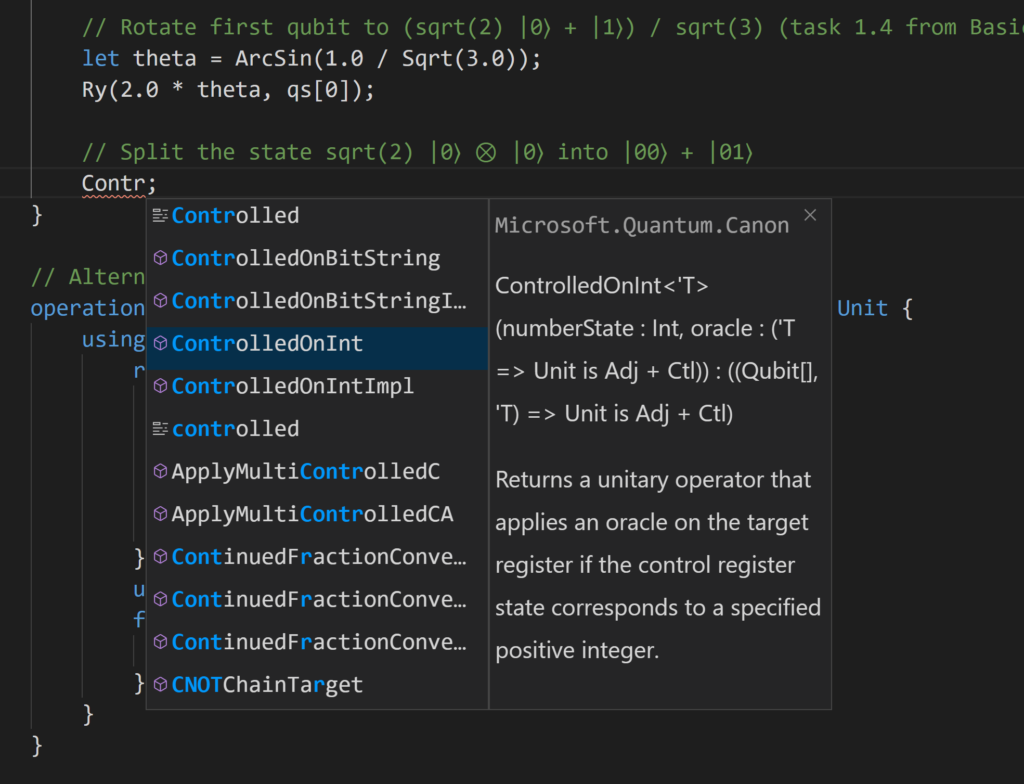 Bringing code completion to the QDK - Microsoft Azure Quantum Blog