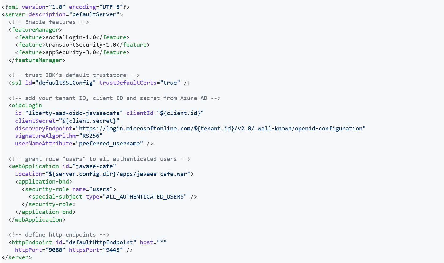Securing Open Liberty applications with Azure Active Directory via ...