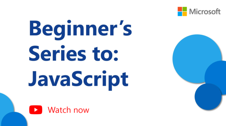 A new video series for beginners to learn JavaScript - Microsoft Open ...