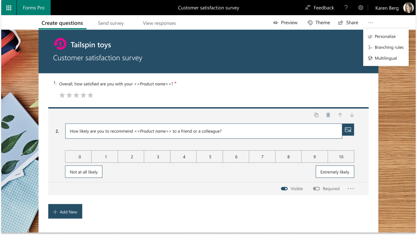 Capture And Analyze Feedback With Microsoft Forms Pro Now Generally